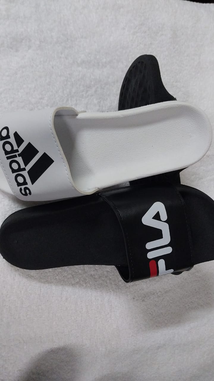 CHINELAS DEPORTIVAS ULTRALIVIANAS 100% GOMA BLANCAS Y NEGRAS - Maricar ...